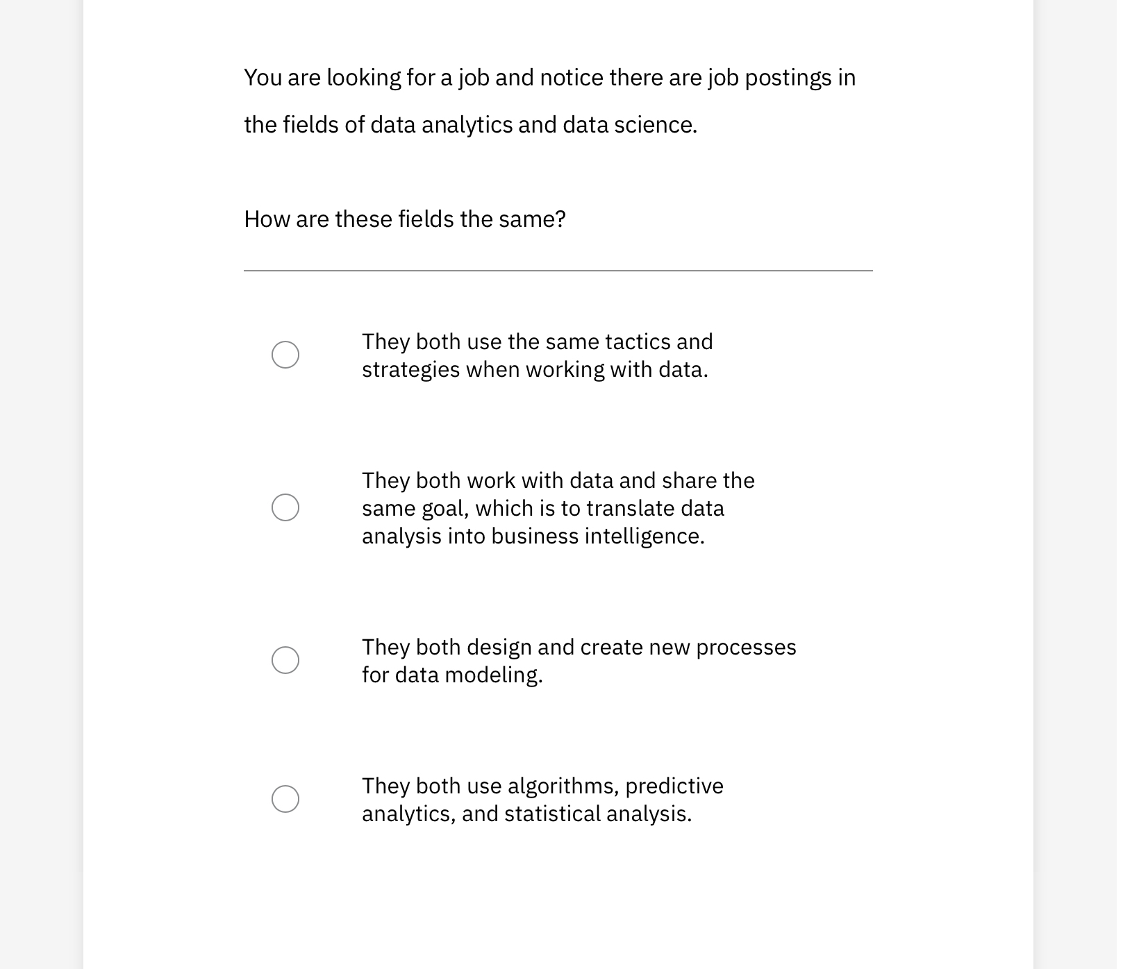 Solved You are looking for a job and notice there are job | Chegg.com
