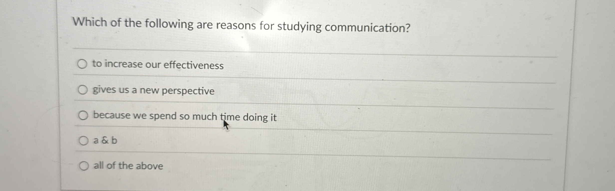 Solved Which of the following are reasons for studying | Chegg.com