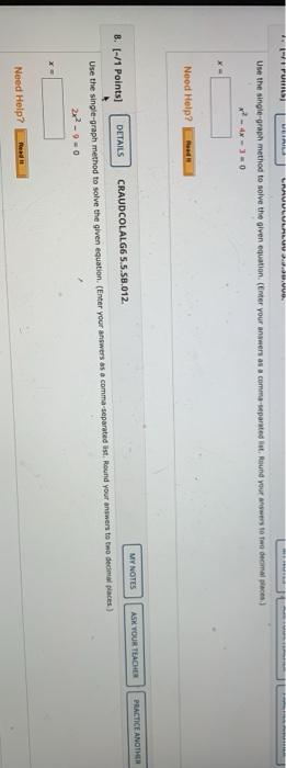 Solved BA UNAUULUULUV Use the single-graph method to solve | Chegg.com