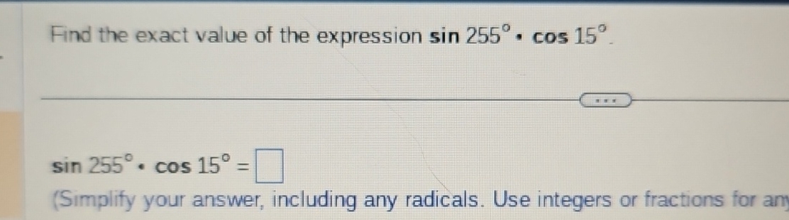 Solved Find the exact value of the expression | Chegg.com