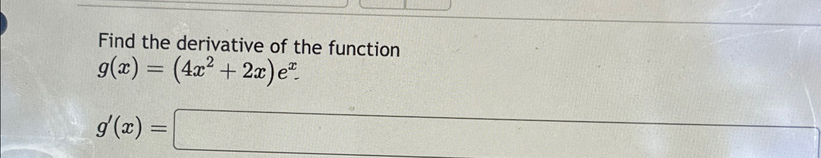 Solved Find the derivative of the | Chegg.com
