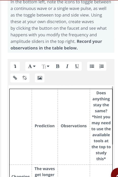 Solved Open the Wave Interference PhET simulation. On the | Chegg.com