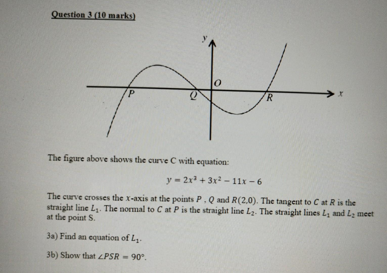Solved Question 3 (10 marks) The figure above shows the | Chegg.com