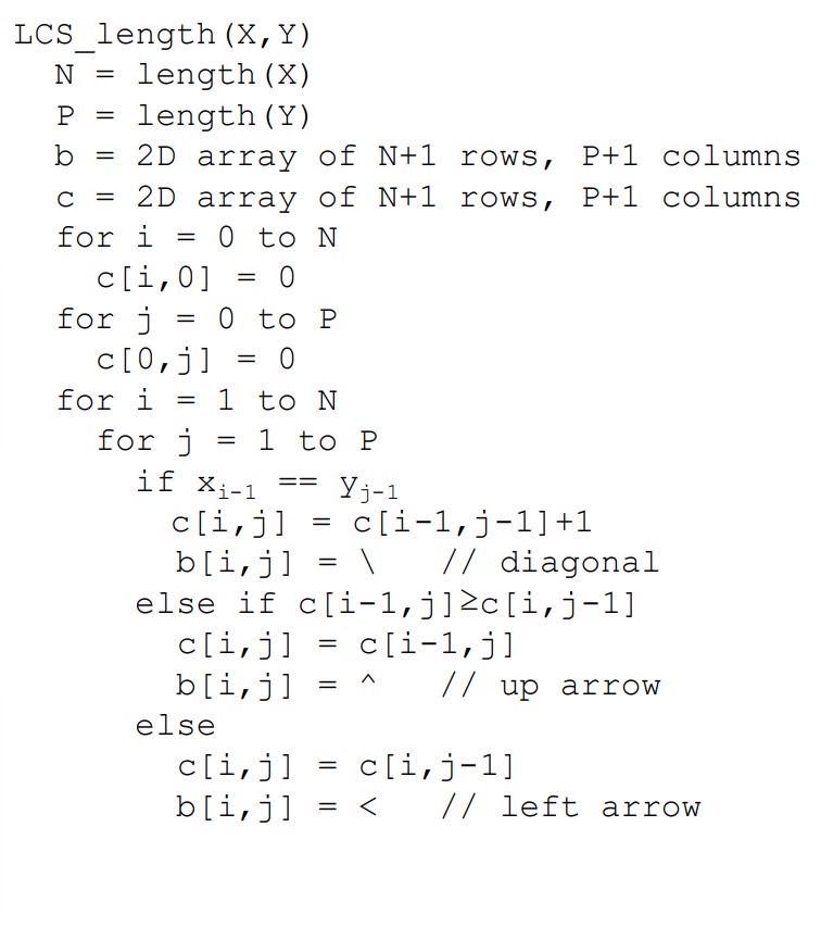 Solved P1 (LCS) (10 ﻿pts) ﻿Find the Longest Common | Chegg.com