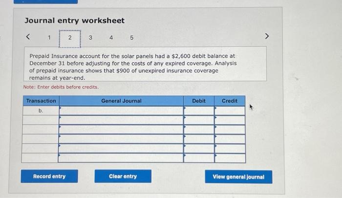 Solved Journal entry worksheet 5 Depreciation on the | Chegg.com