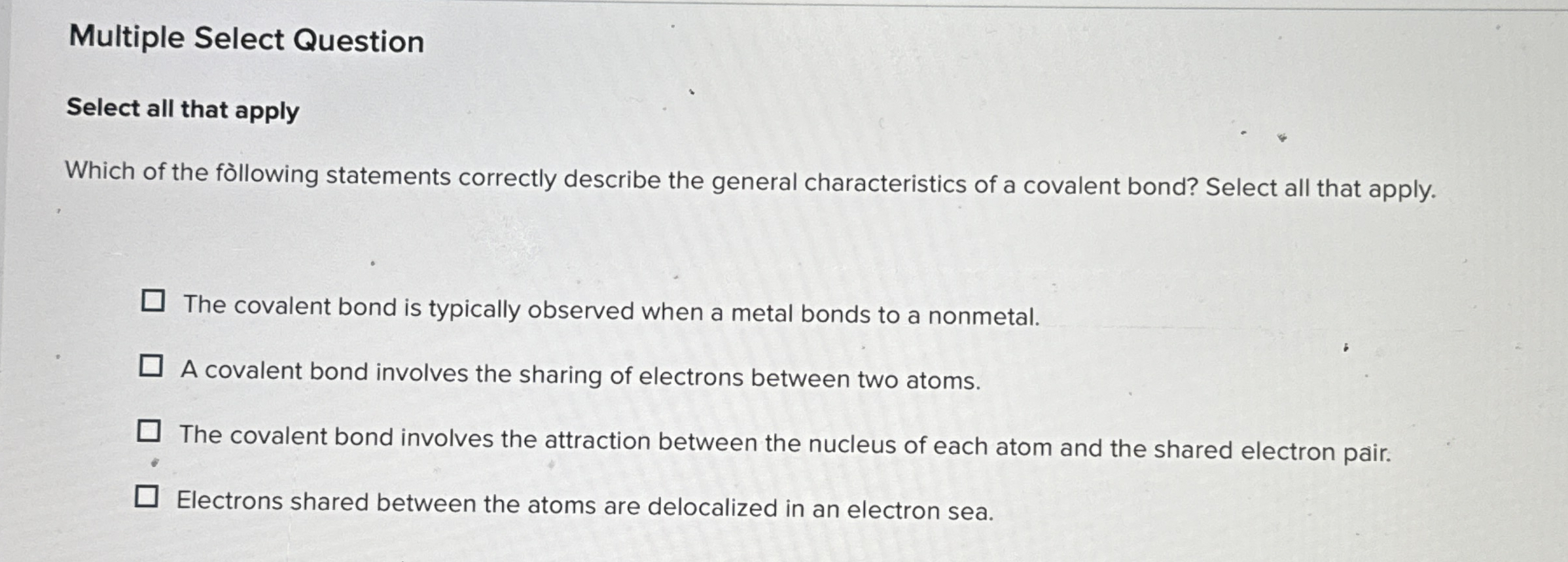 Solved Multiple Select QuestionSelect all that applyWhich of | Chegg.com