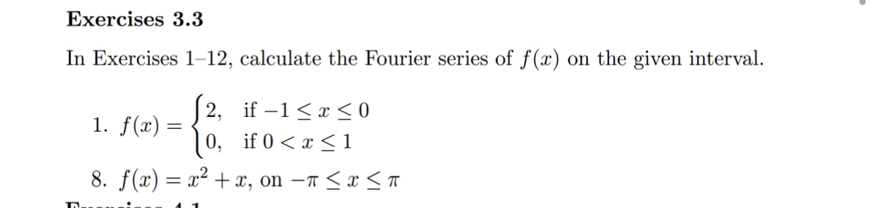 Solved Exercises 3.3In Exercises 1-12, ﻿calculate the | Chegg.com