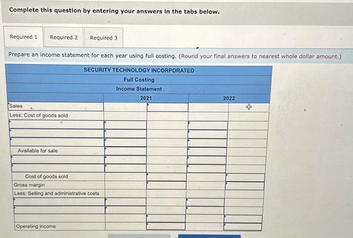 Solved Security Technology incorporated (STI) is a | Chegg.com