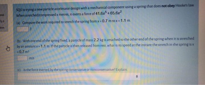 Solved ered SQU is trying a new particle accelerator design | Chegg.com