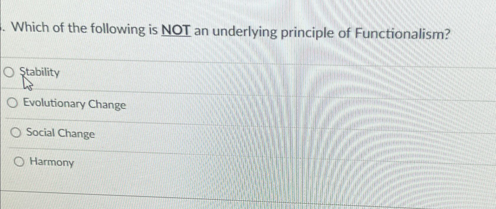 Solved Which of the following is NOT an underlying principle | Chegg.com