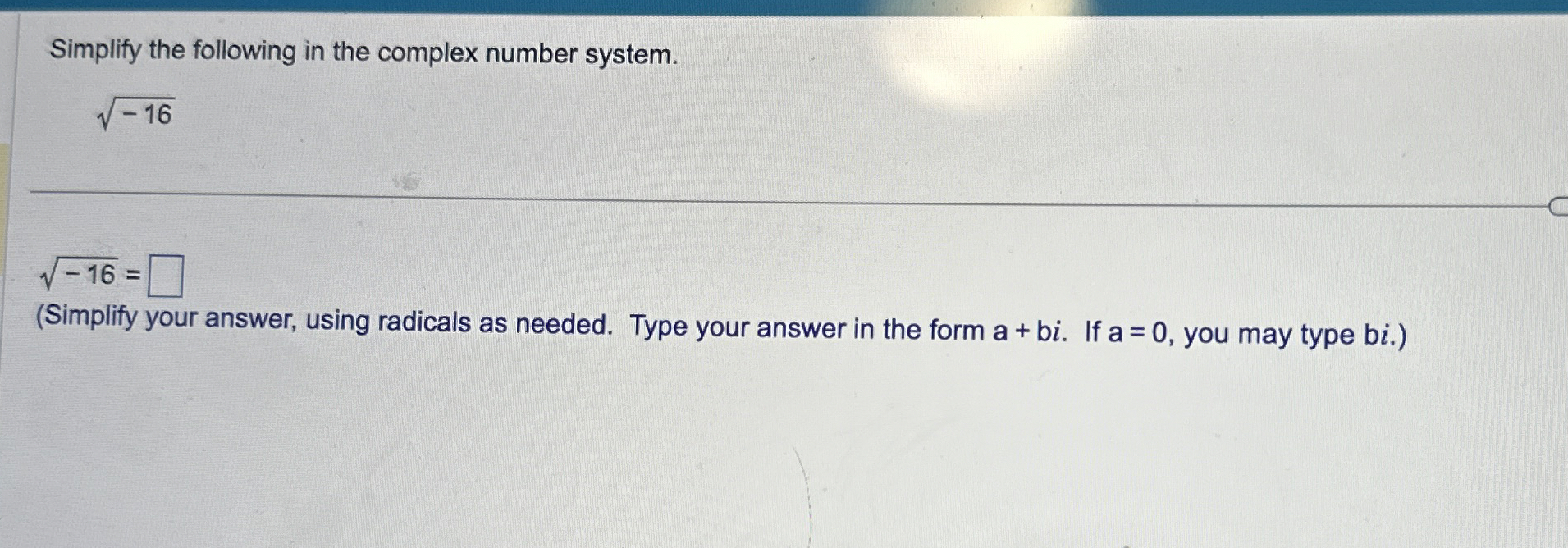 Solved Simplify the following in the complex number | Chegg.com