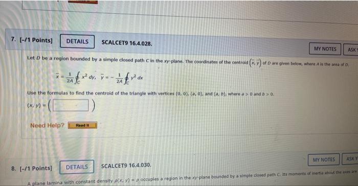 Solved Let D be a region bounded by a simple closed path C | Chegg.com