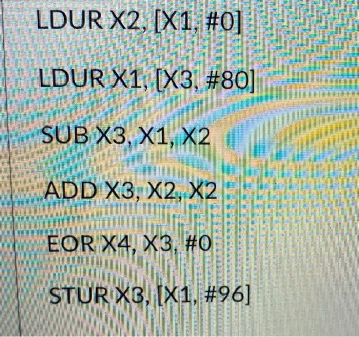 Solved Consider the following LEGV8 instructions: LDUR X2, | Chegg.com