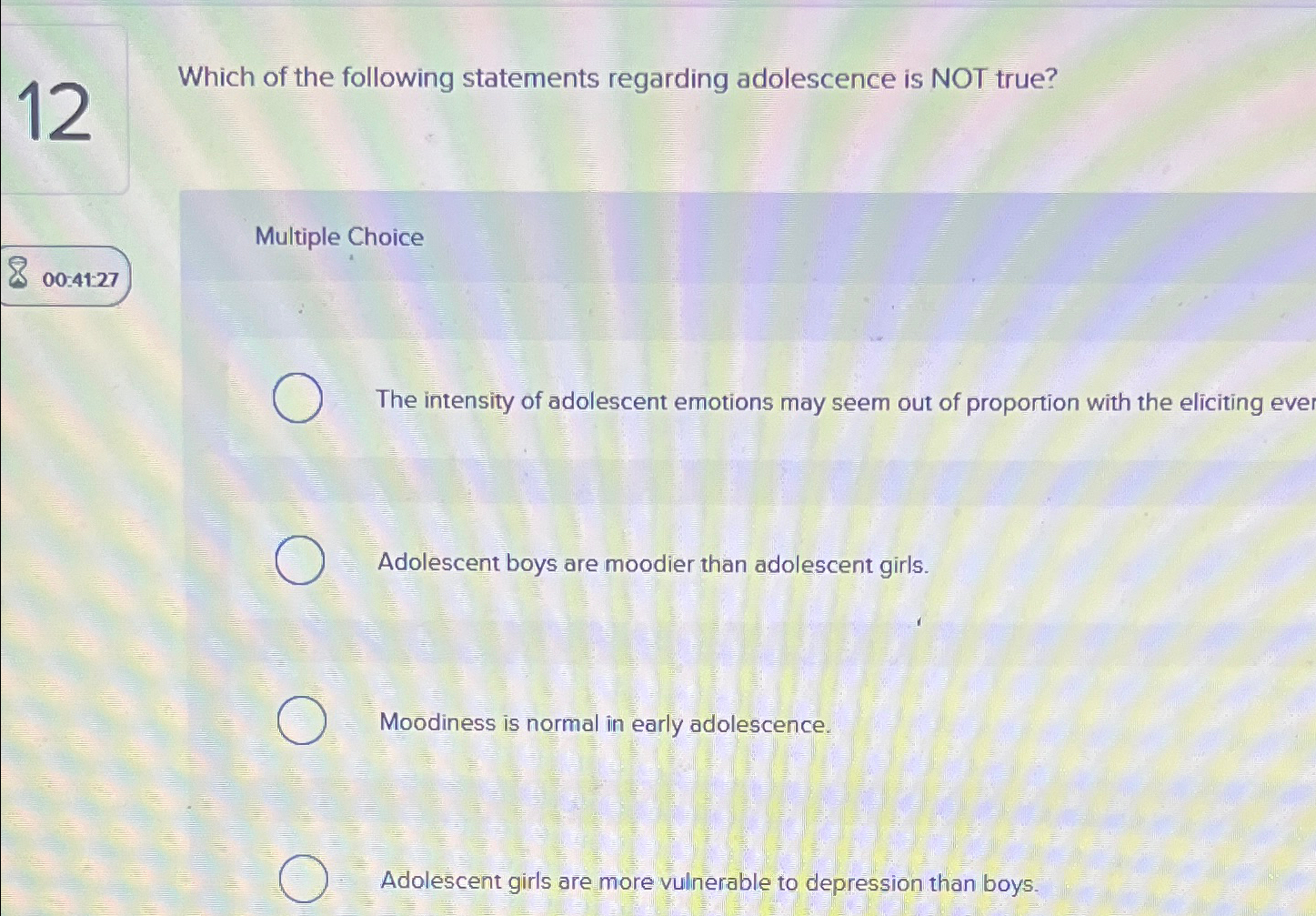 Solved 12Which of the following statements regarding | Chegg.com