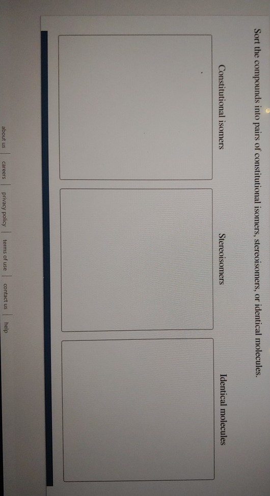 Solved Sort the compounds into pairs of constitutional | Chegg.com