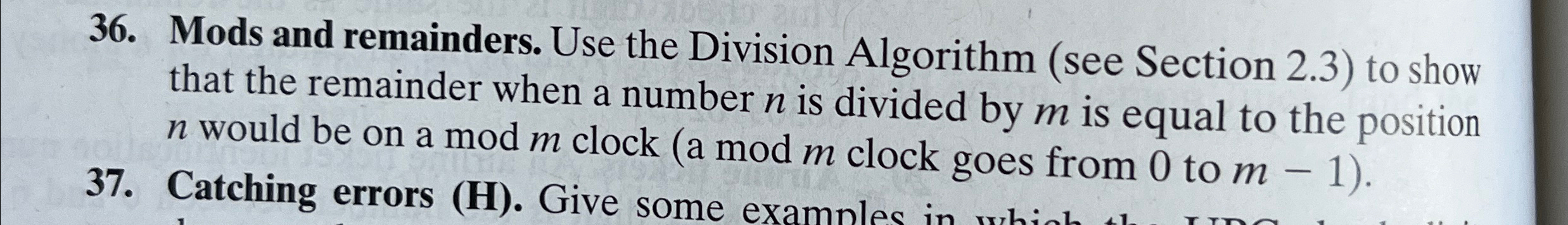 Solved Use the Division Algorithm to show that the remainder | Chegg.com