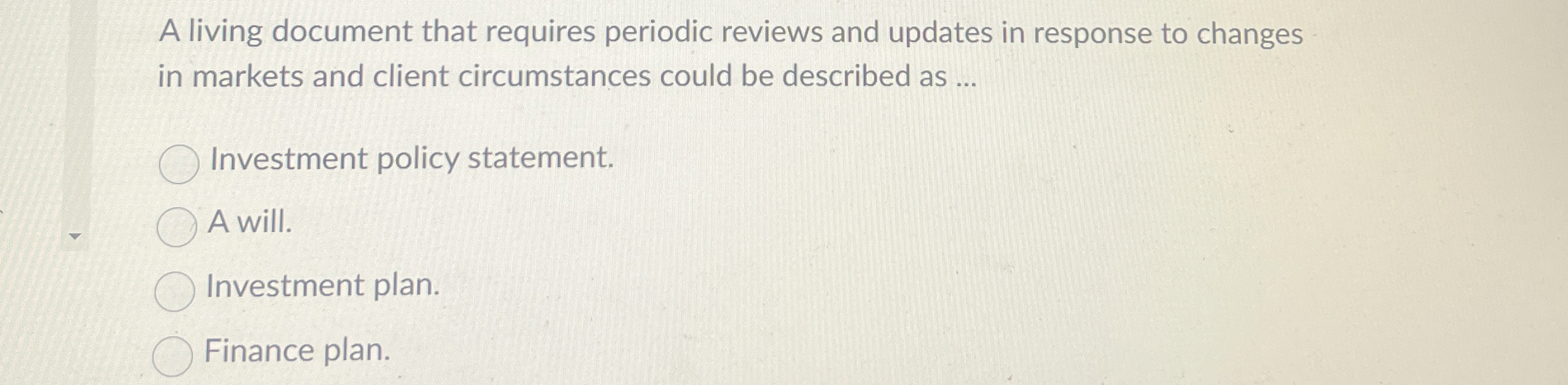 Solved A living document that requires periodic reviews and | Chegg.com