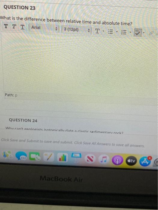 Solved QUESTION 23 What is the difference between relative | Chegg.com
