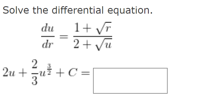 Solved Solve the differential | Chegg.com