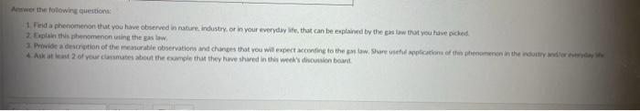 Solved Answer the following questions: 1. Find a phenomenon | Chegg.com