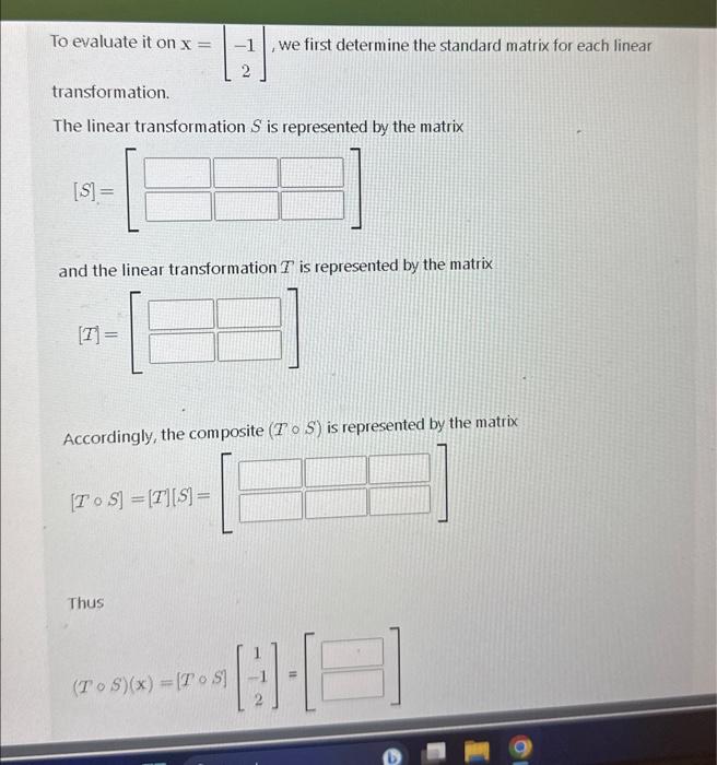 Solved Consider the linear transformations | Chegg.com