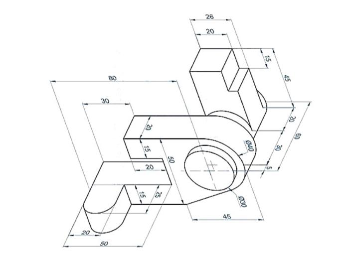 Solved For the following object, just draw only the | Chegg.com