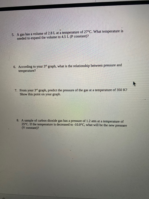 Solved Lab #8: Exploring the Properties of Gases Purpose In | Chegg.com