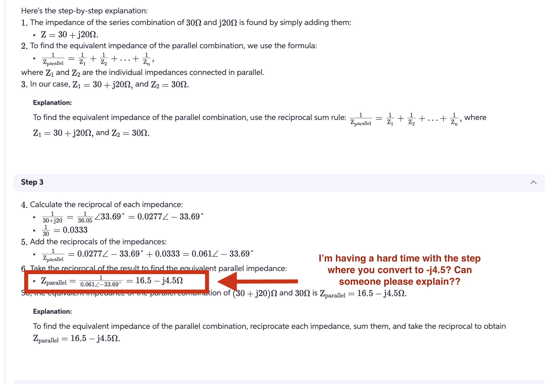 Solved I!'m having a hard time with the final conversion. | Chegg.com