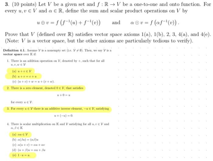 Solved 3. (10 points) Let V be a given set and f:R→V be a | Chegg.com Solved 3. (10 points) Let V be a given set and f:R→V be a | Chegg.com