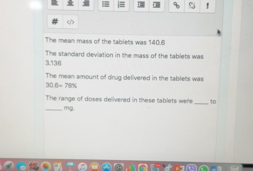 Solved 1. Weigh each of the tablets and calculate the | Chegg.com