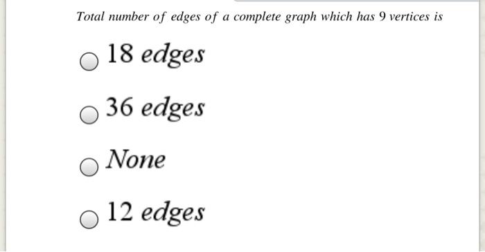 Solved A simple graph that contains exactly one edge between | Chegg.com