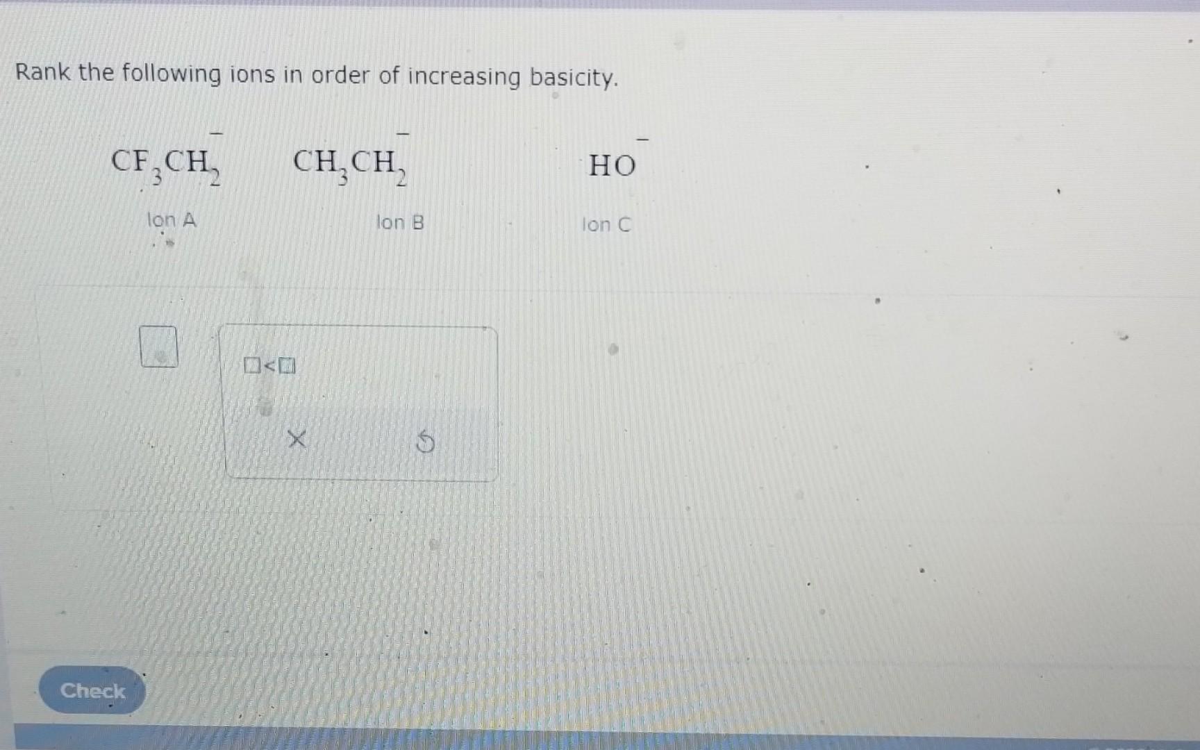 Solved Rank the following ions in order of increasing | Chegg.com