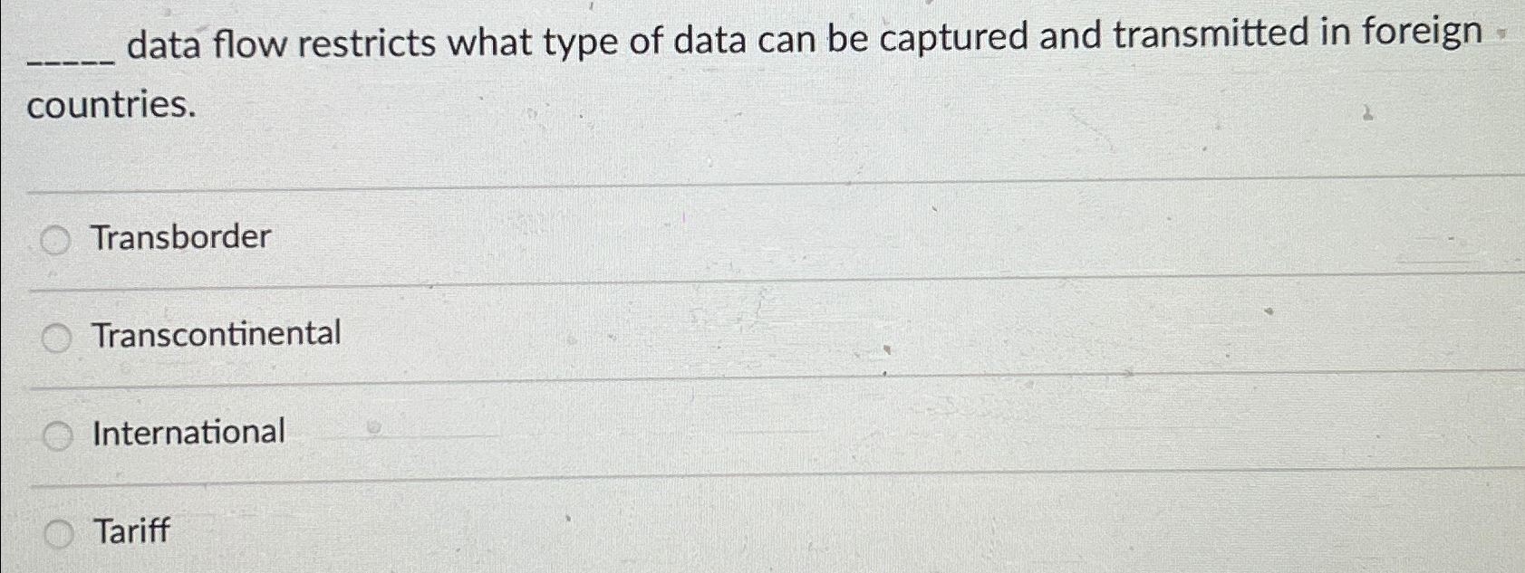 Solved data flow restricts what type of data can be captured | Chegg.com