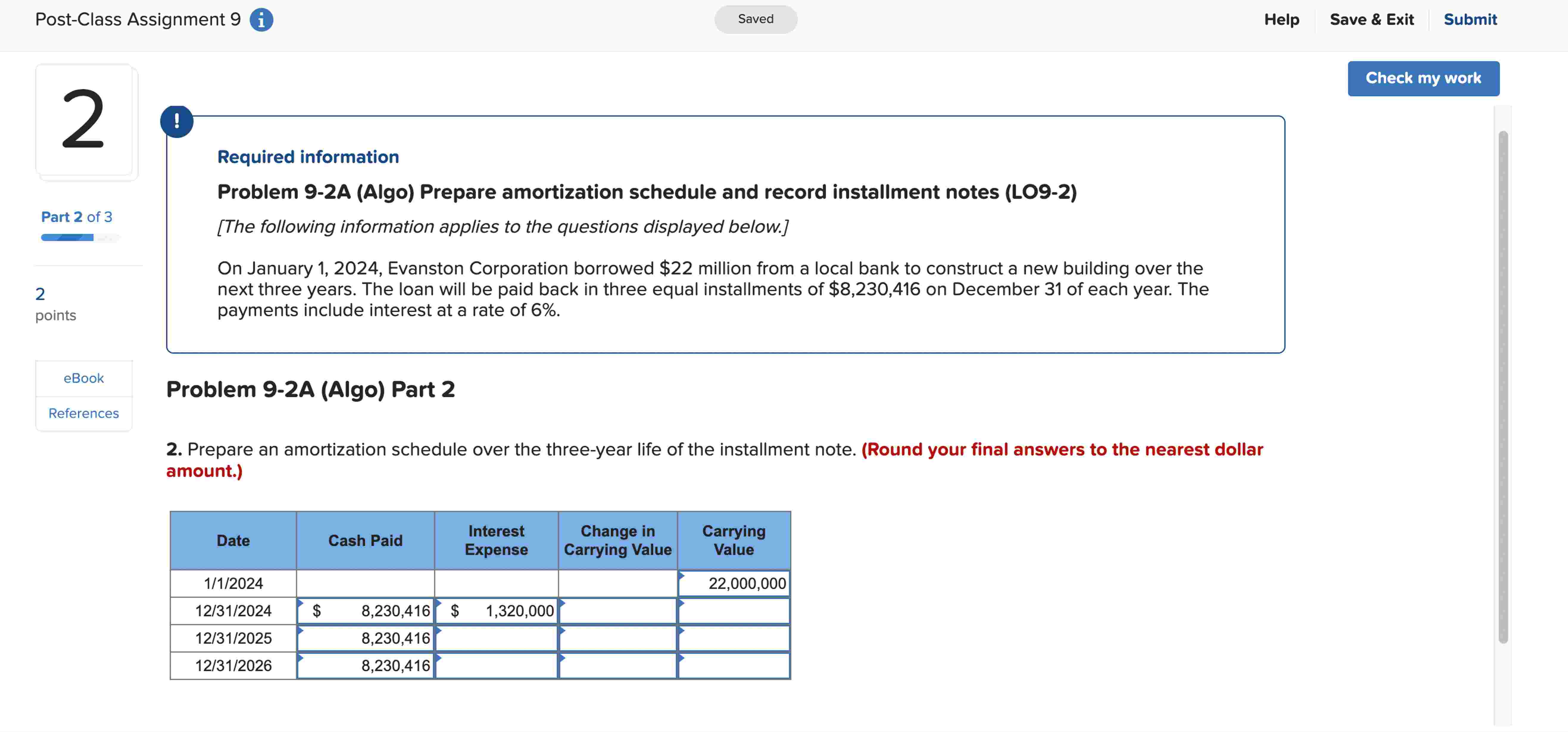 Solved Required informationProblem 9-2A (Algo) ﻿Prepare | Chegg.com