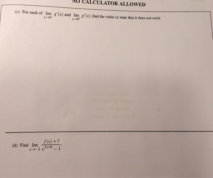 Solved NO CALCULATOR ALLOWED -4 -3 -2 -1 0 1 2 3 4 5 7 HH-21 | Chegg.com