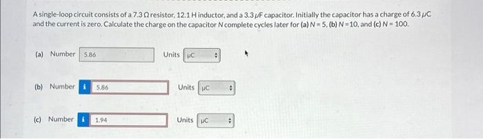 Solved A single-loop circuit consists of a 7.3Ω resistor, | Chegg.com