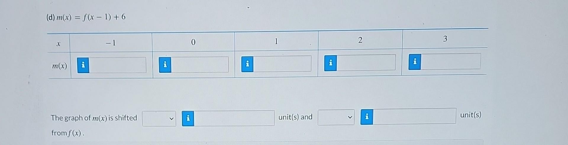 Solved sing the table below, complete the tables for g,h,k, | Chegg.com