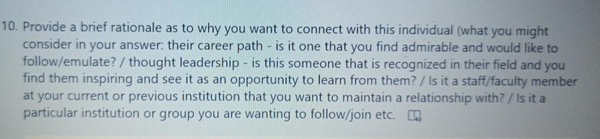 Solved Provide a brief rationale as to why you want to | Chegg.com