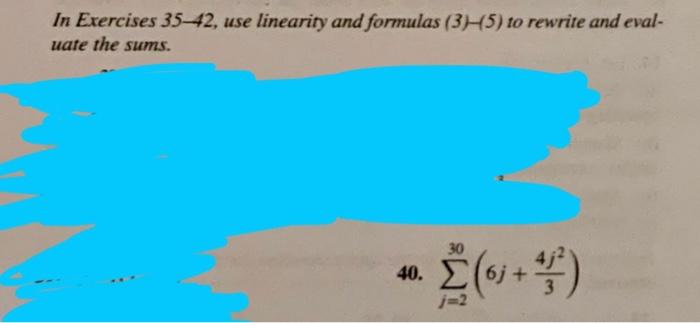 Solved In Exercises 35–42, use linearity and formulas (3H5) | Chegg.com