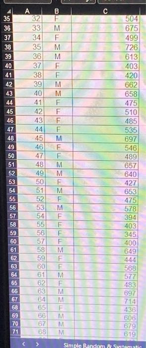 Solved Simple Random \& Systematic Ready R Accersibility: | Chegg.com