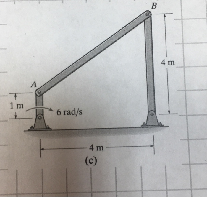 Solved For the shown mechanism, Calculate angular velocity | Chegg.com