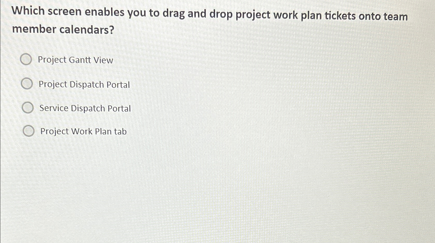 Solved Which screen enables you to drag and drop project | Chegg.com