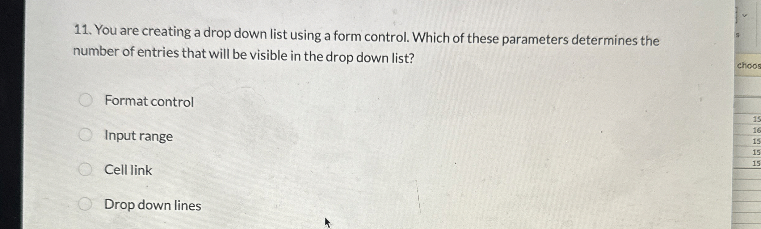 Solved You are creating a drop down list using a form | Chegg.com
