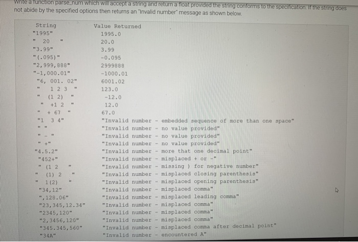 Solved 711 Lab Make A Number The Float Function In Python