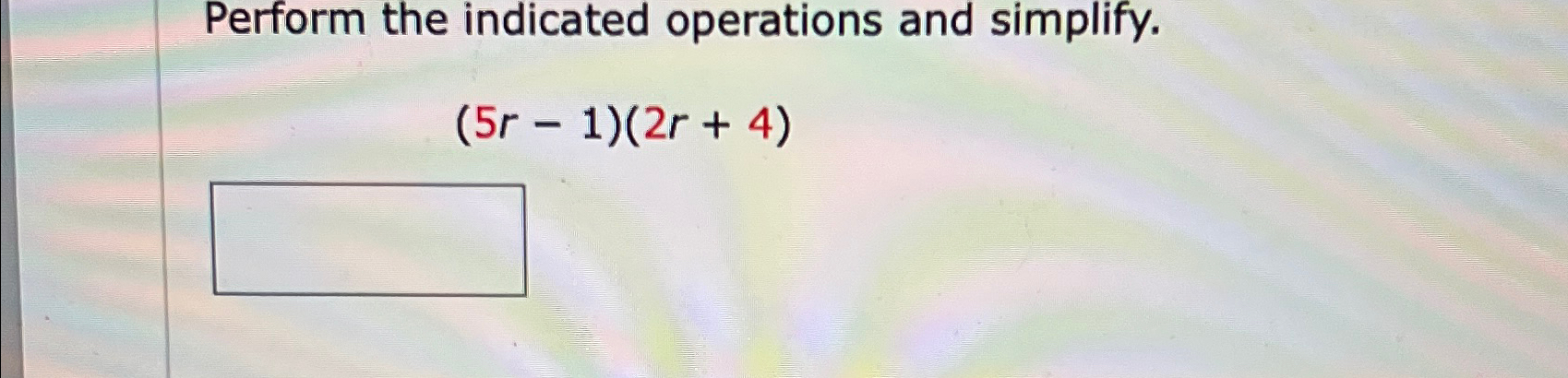 Solved Perform the indicated operations and | Chegg.com