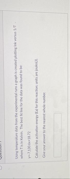 Solved Using temperature data from the experimental runs a | Chegg.com