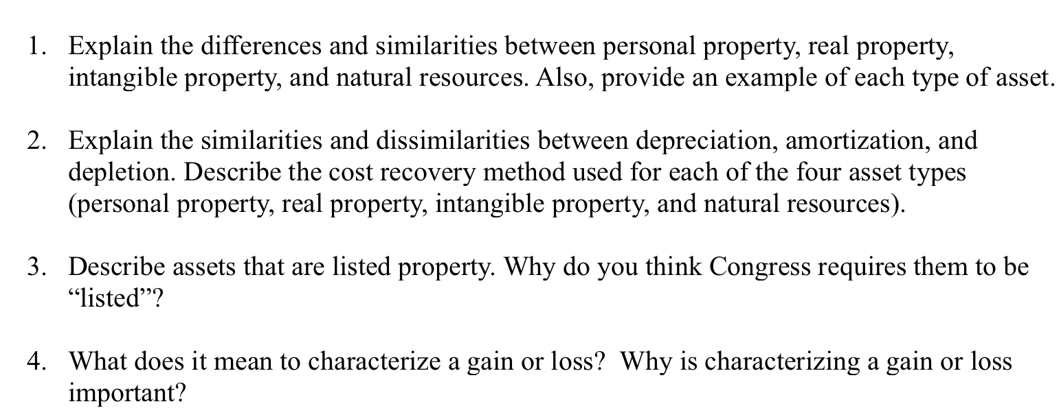 Solved Explain the differences and similarities between | Chegg.com