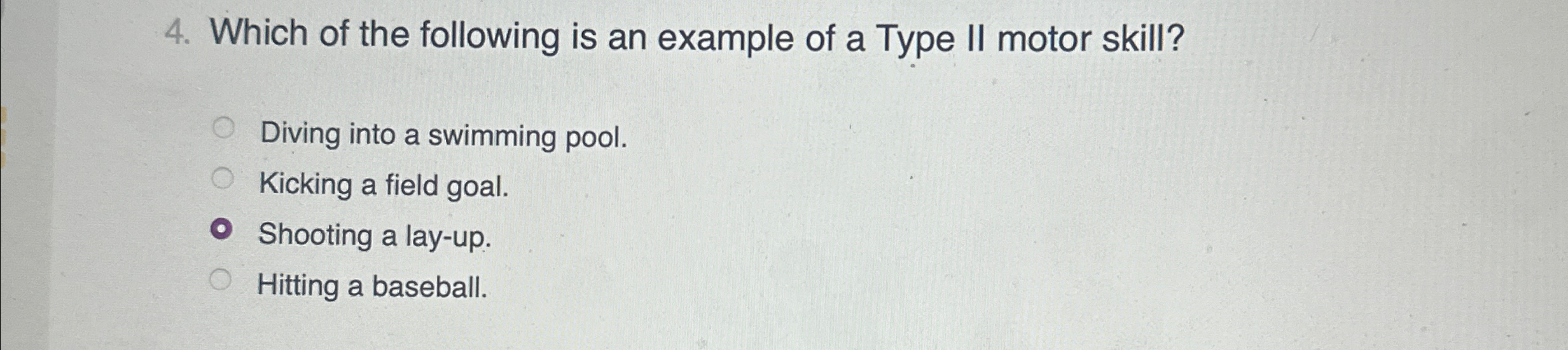 Solved Which of the following is an example of a Type II | Chegg.com