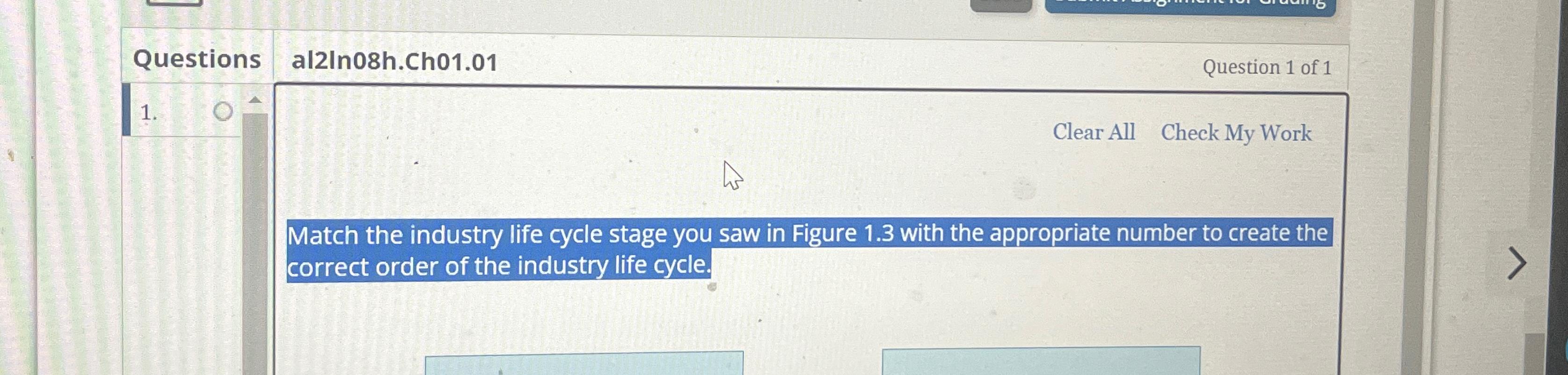 Solved Questions al2ln08h.Ch01.01Question 1 ﻿of 11.0-Clear | Chegg.com