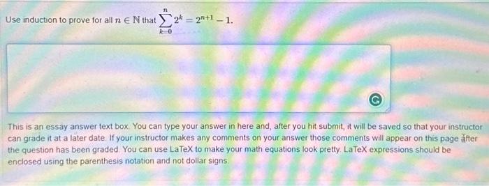 Solved Use induction to prove for all n∈N that | Chegg.com